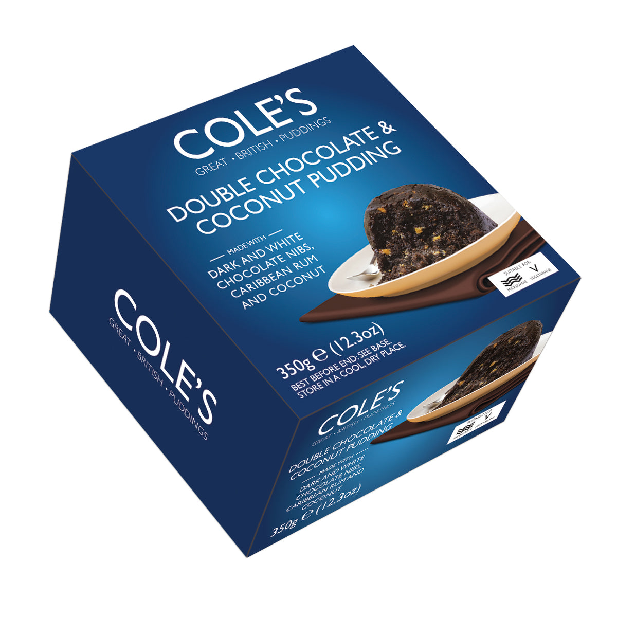 Cole's Double Chocolate & Coconut Pudding 350g – Tiptree