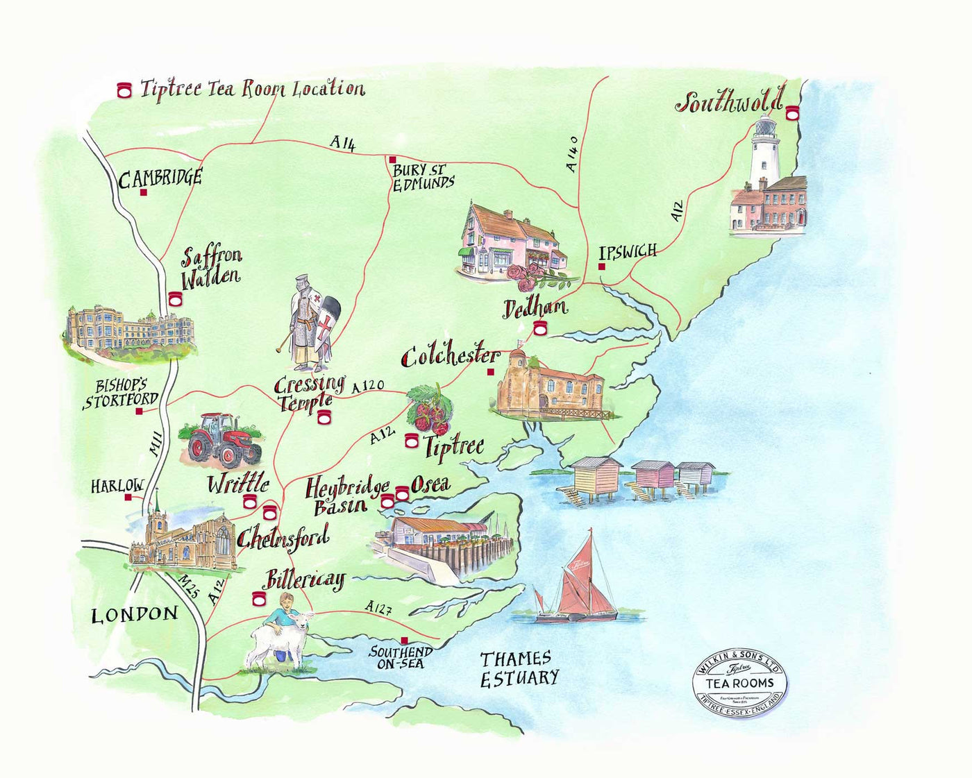 Visit a Tiptree Tea Room. Unique locations throughout Essex