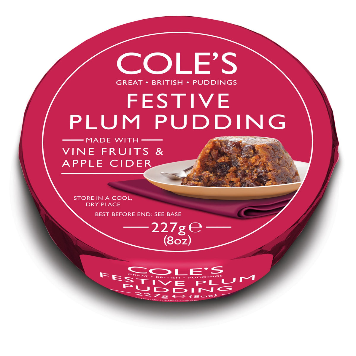 Cole's Festive Plum Pudding 227g – Tiptree
