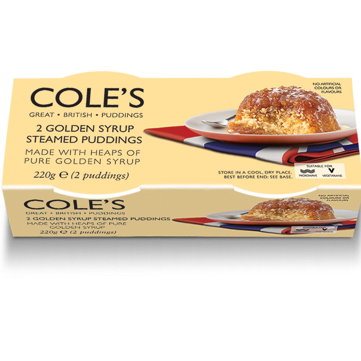 Cole's Golden Syrup Pudding Twin Pack 2 x 110g – Tiptree