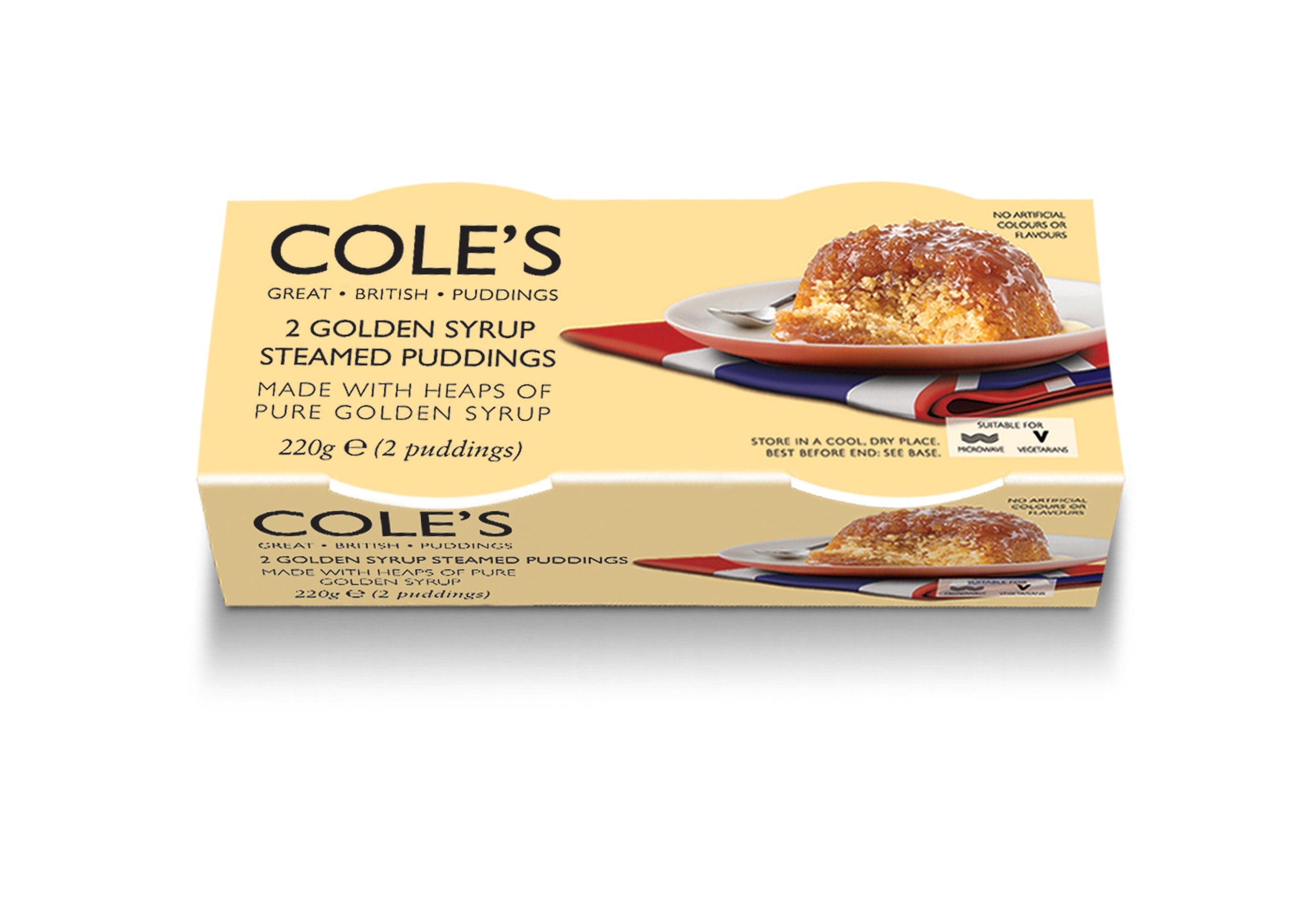 Cole's Golden Syrup Pudding Twin Pack 2 x 110g – Tiptree