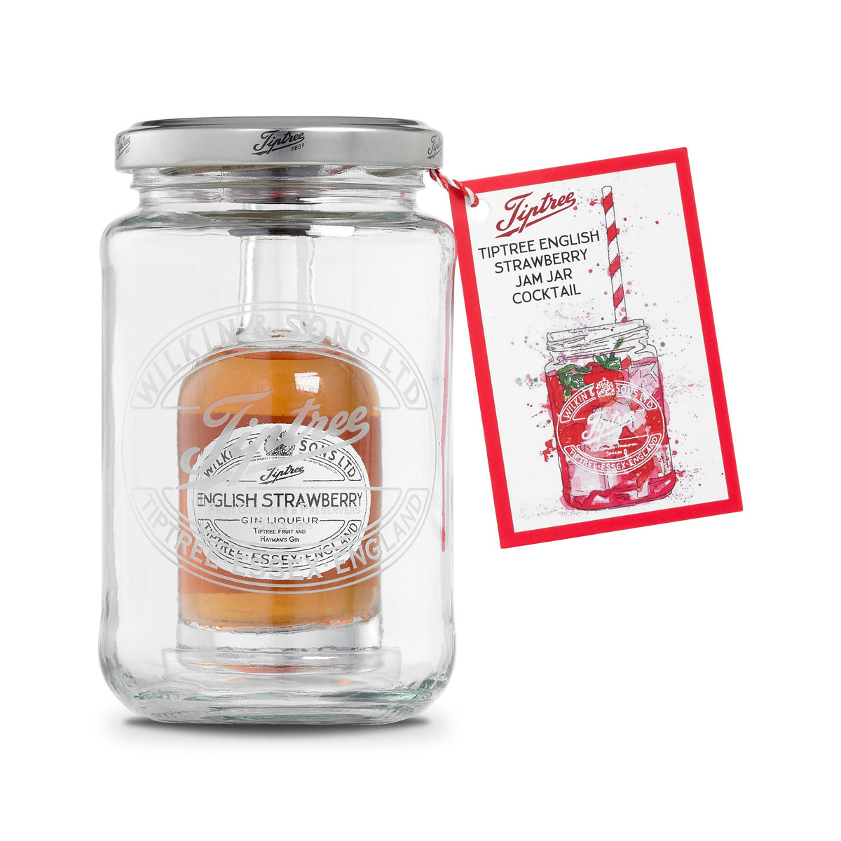 English Strawberry Gin Jam Jar Cocktail – Tiptree