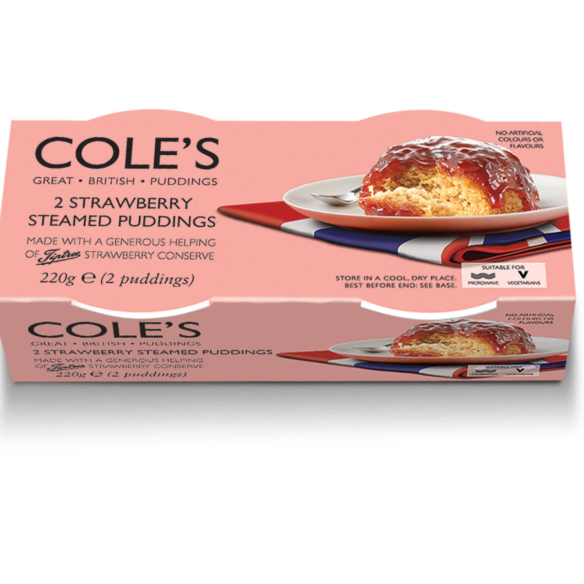 Cole's Strawberry Pudding Twin Pack 2 x 110g – Tiptree