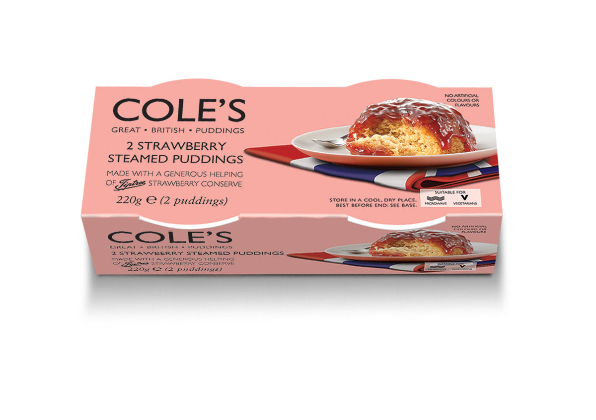 Cole's Strawberry Pudding Twin Pack 2 x 110g – Tiptree